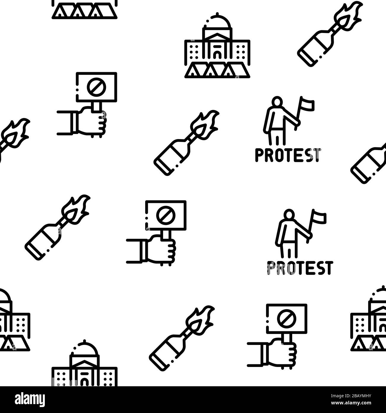 Megaphone pattern vector Black and White Stock Photos & Images - Alamy