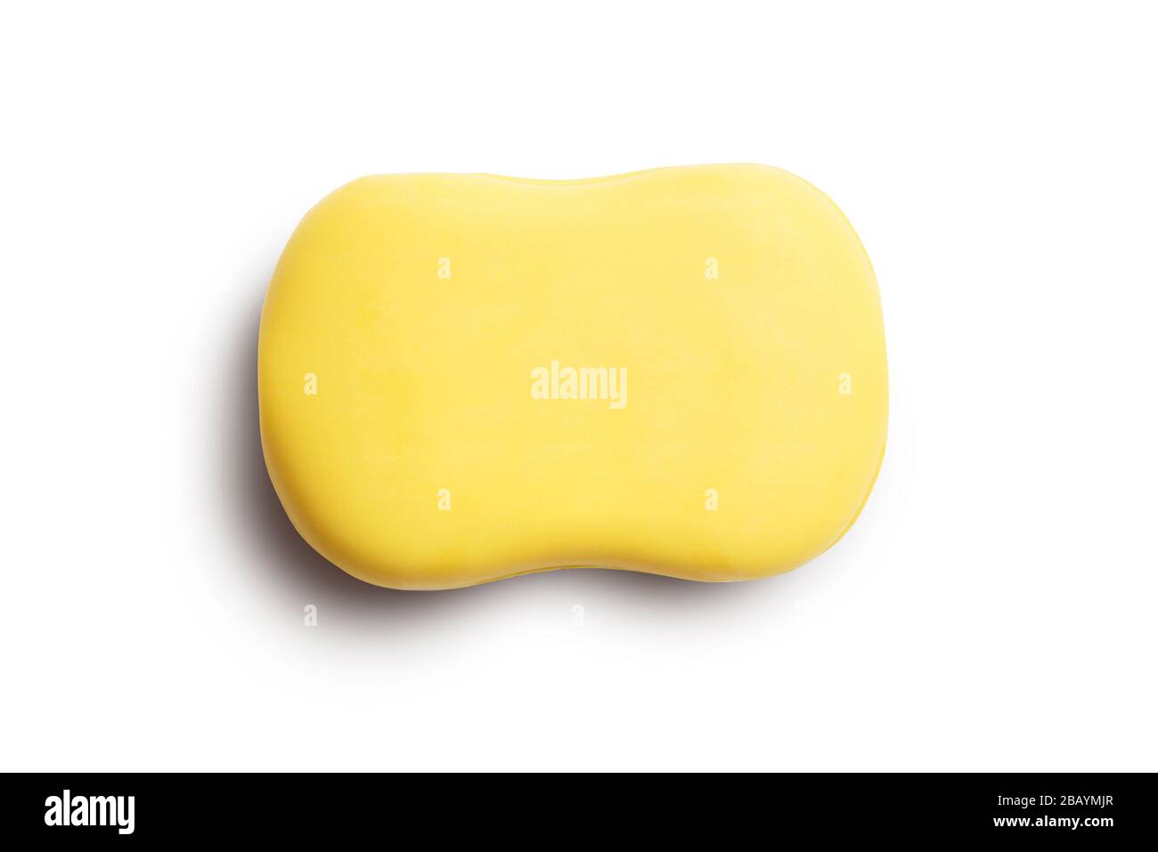 Yellow Color Soap Isolated on White Background Stock Photo - Alamy