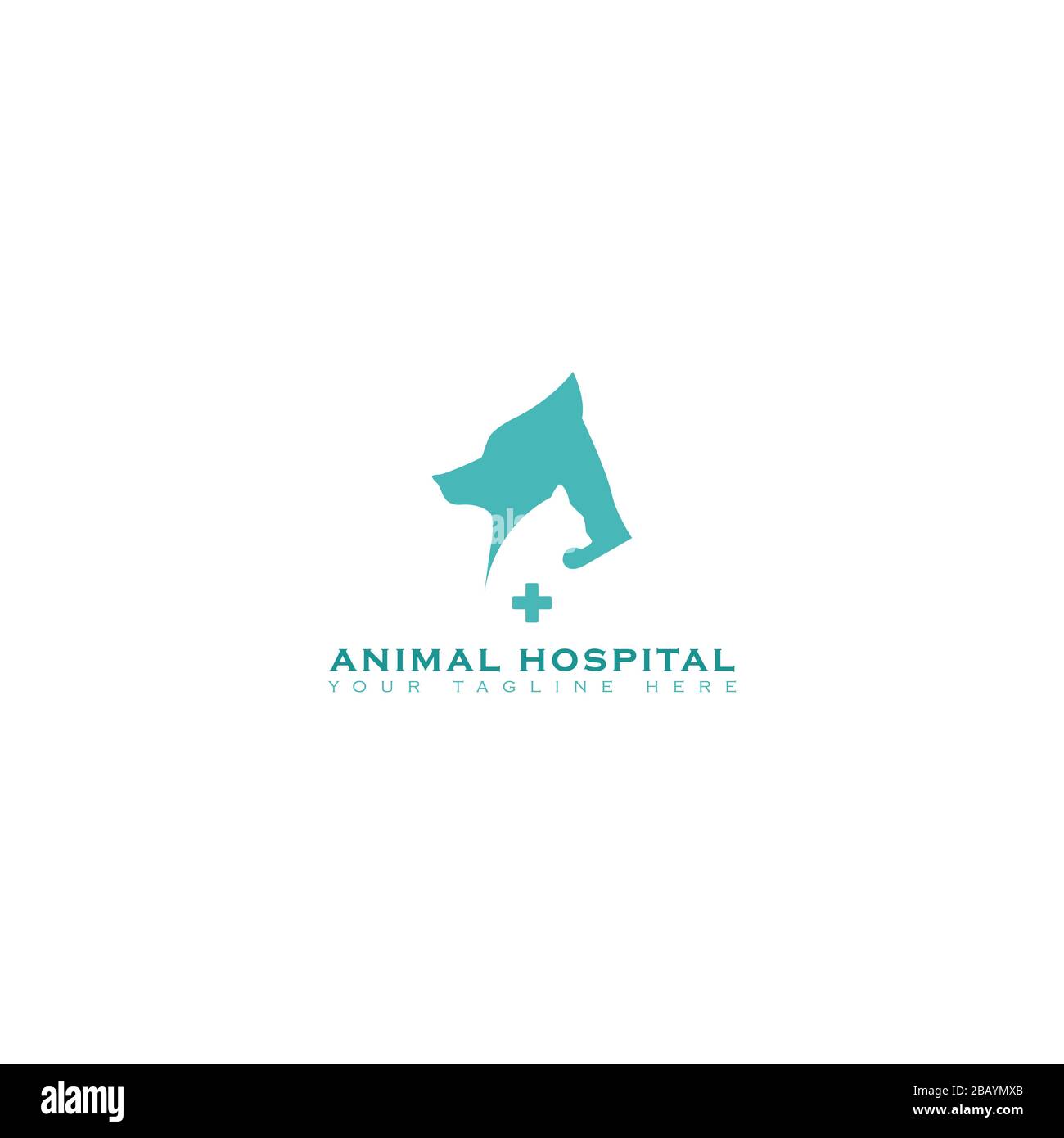 This logo draws an animal hospital. This logo is engaged in animal ...