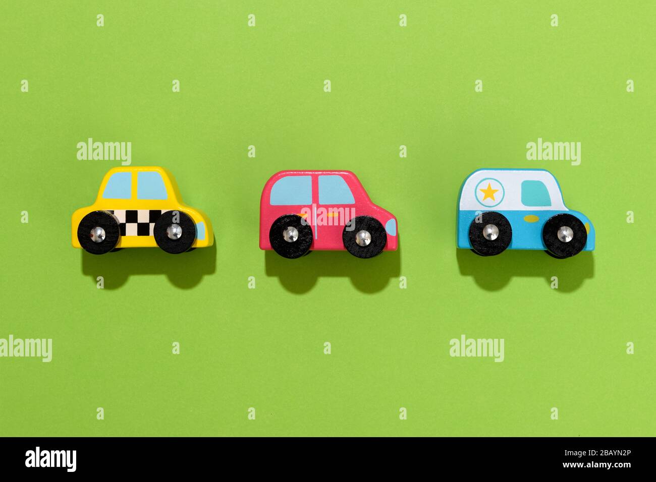 Row of toy cars side view hi-res stock photography and images - Alamy