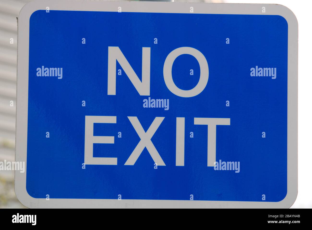 UK England, cumbria, sign, signpost, no exit, no exit sign, no exit ...