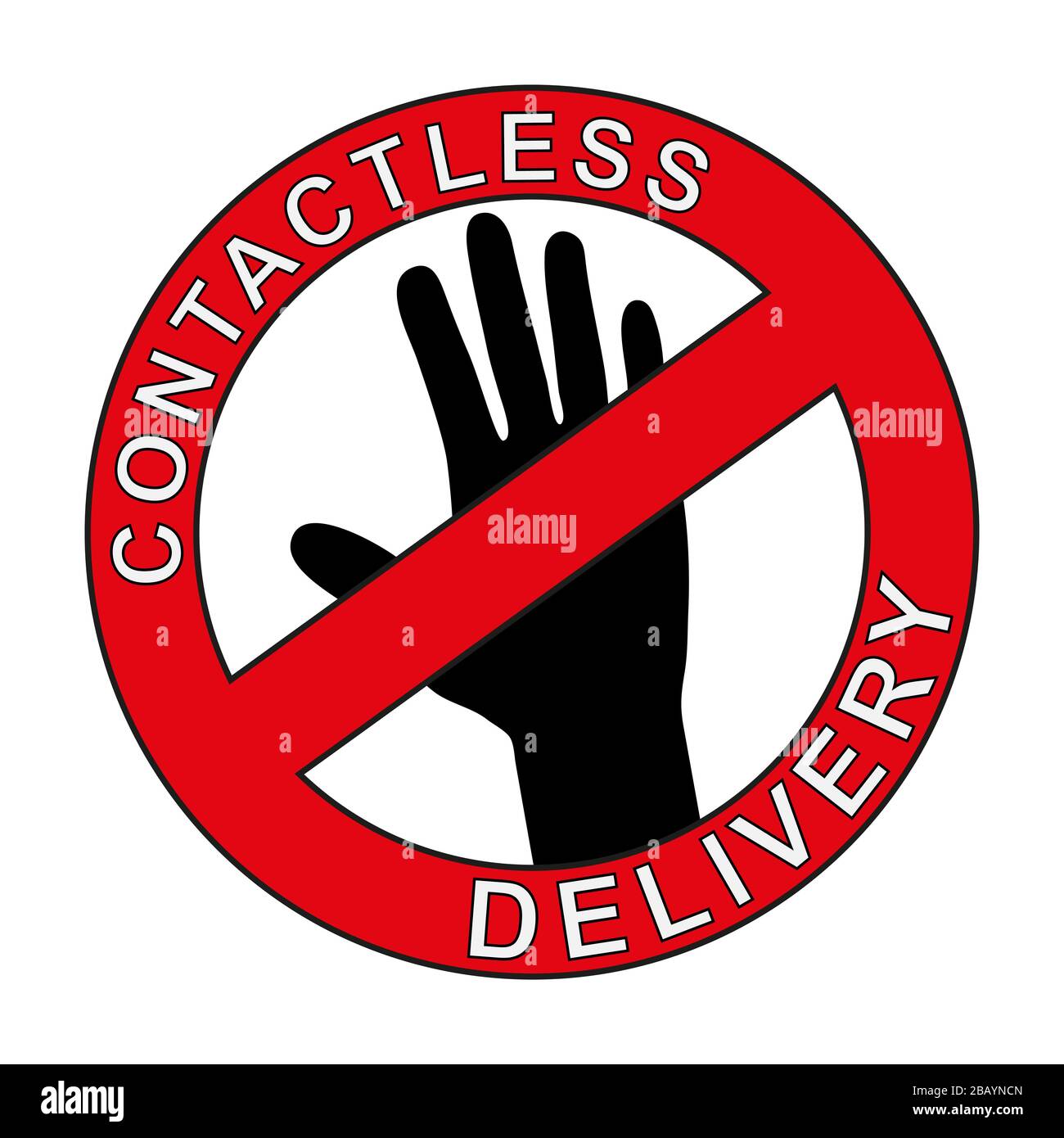 Contactless delivery symbol Stock Vector Image & Art - Alamy