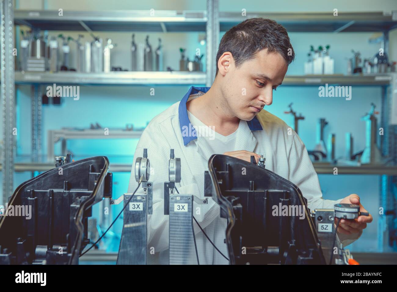 inspection of plastic casting using 3D measuring instrument in ...