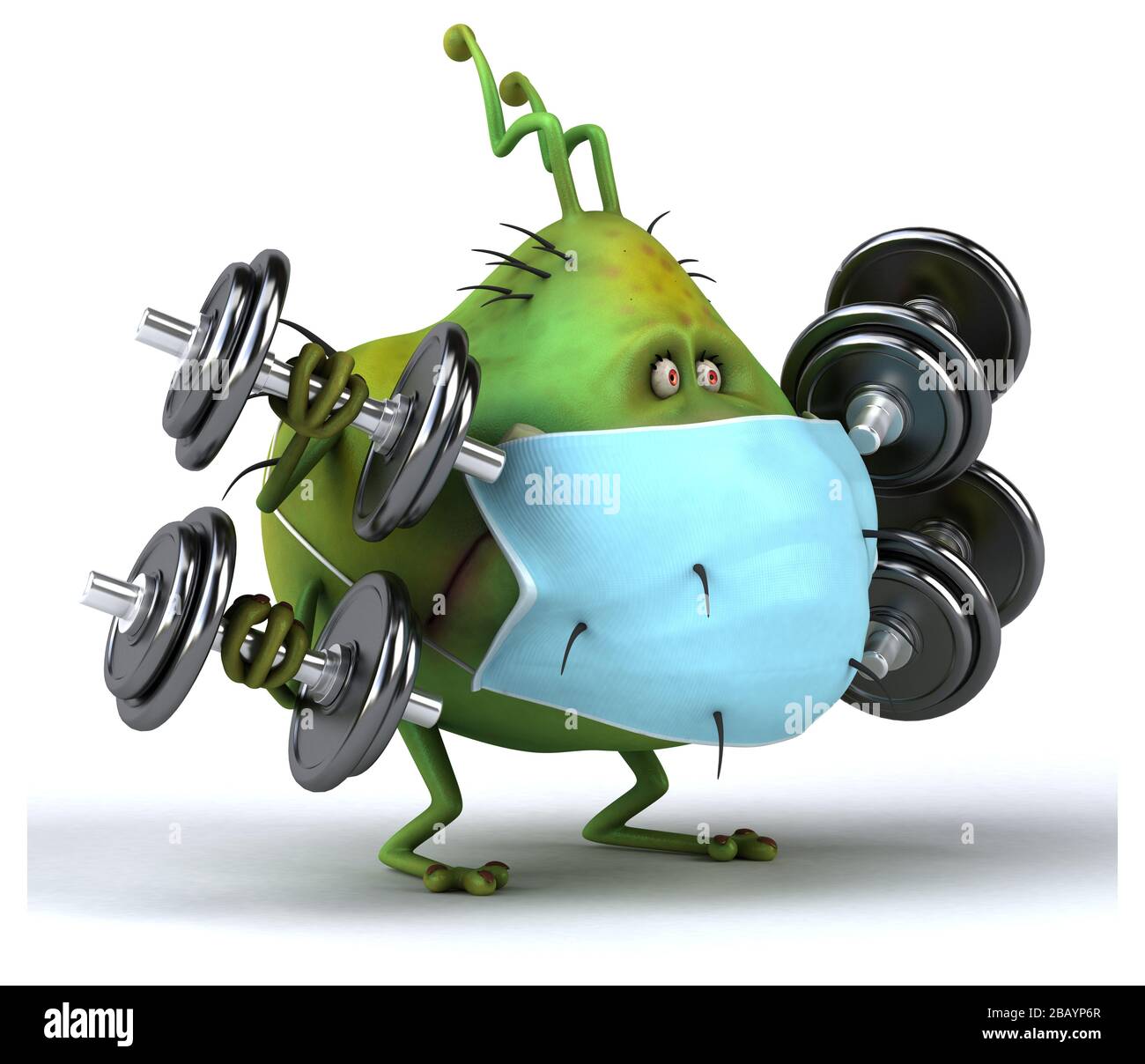 3D illustration of a monster bug with a mask Stock Photo - Alamy