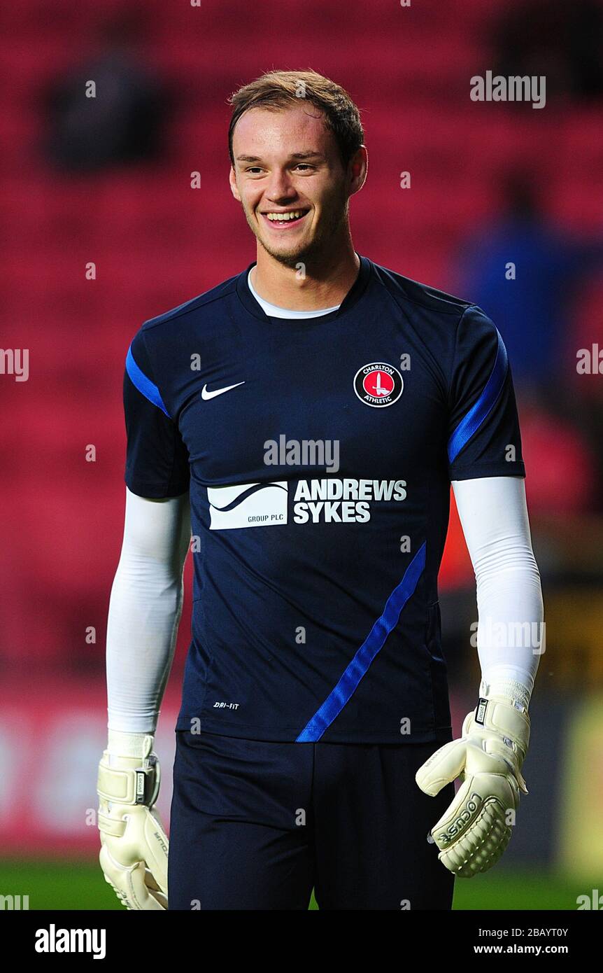 David Button, Charlton Athletic goalkeeper Stock Photo - Alamy