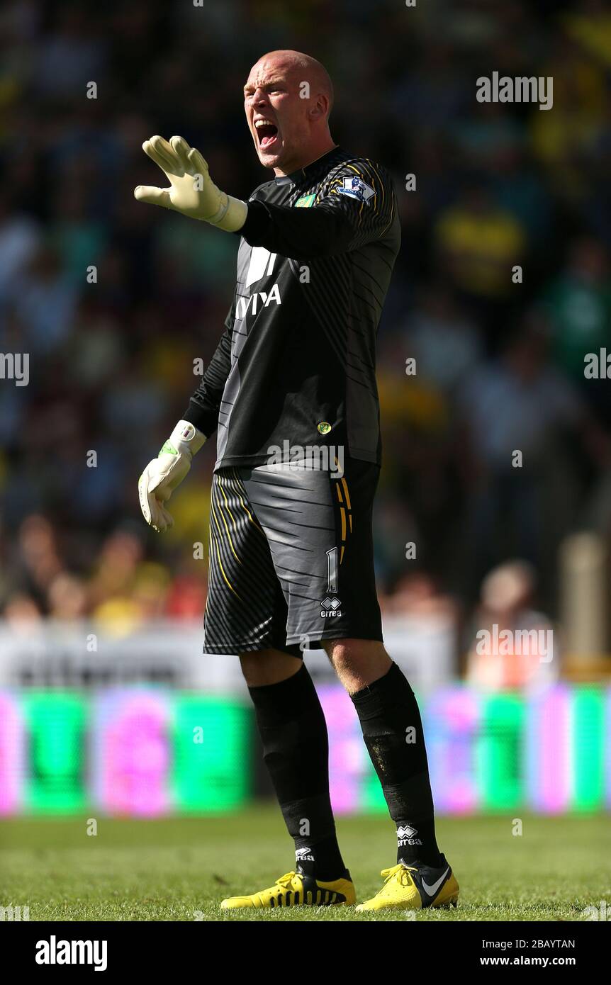 John Ruddy, Norwich City goalkeeper Stock Photo - Alamy