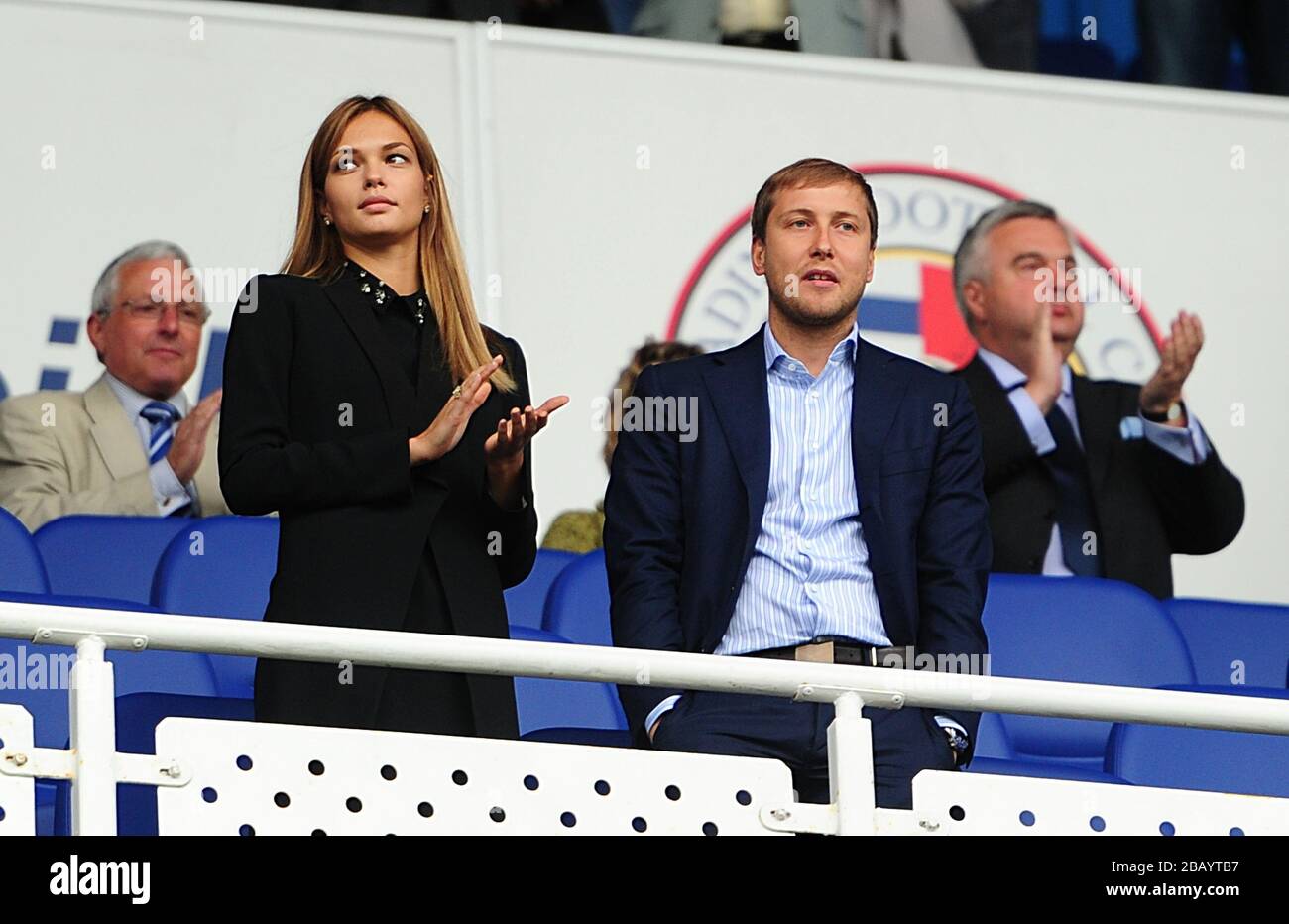 Reading owner Anton Zingarevich (right) with his wife Katsia ...