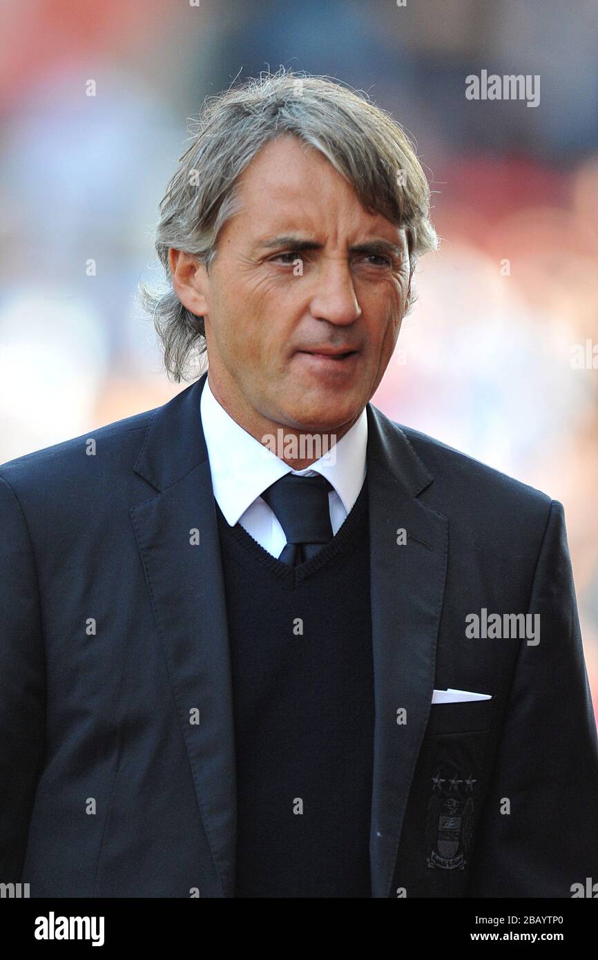 Roberto Mancini, Manchester City manager Stock Photo - Alamy
