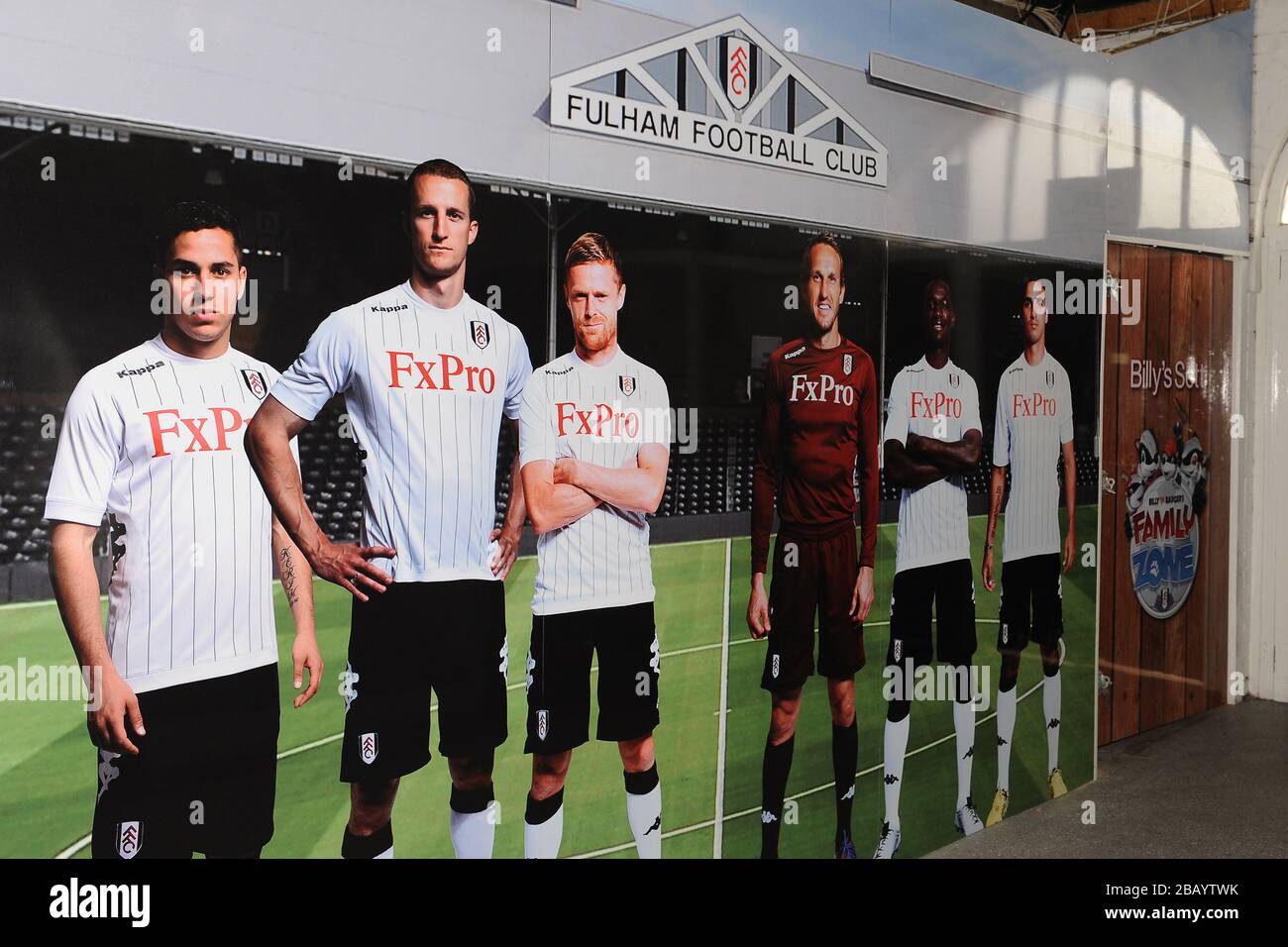 Fulham Football Club official team photo takes place at Craven Cottage ...