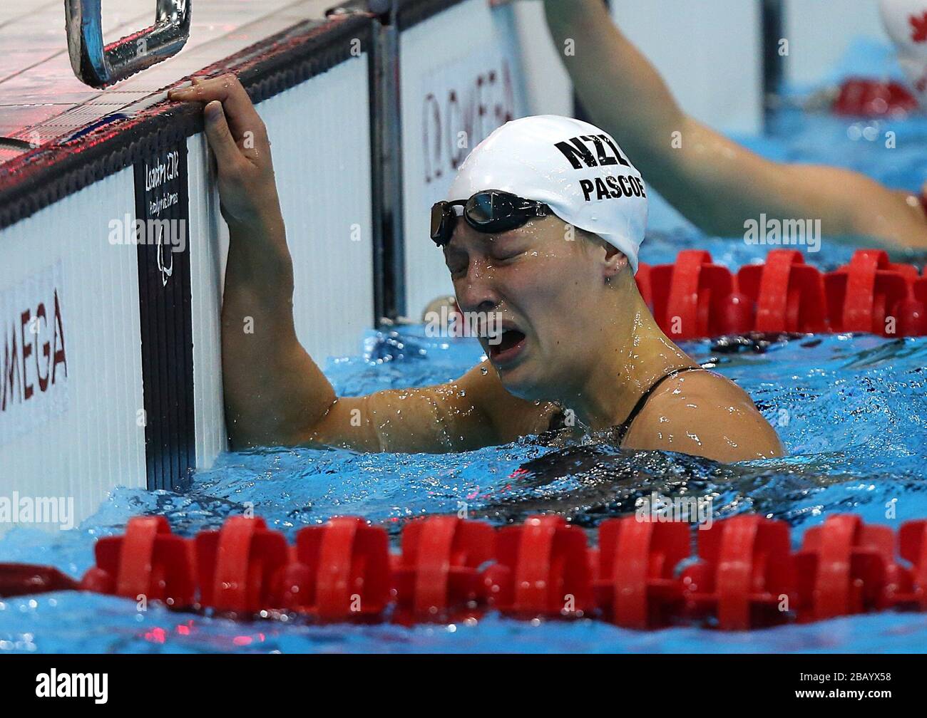 New Zealand's Sophie Pascoe shows emotion after winning Gold in the ...