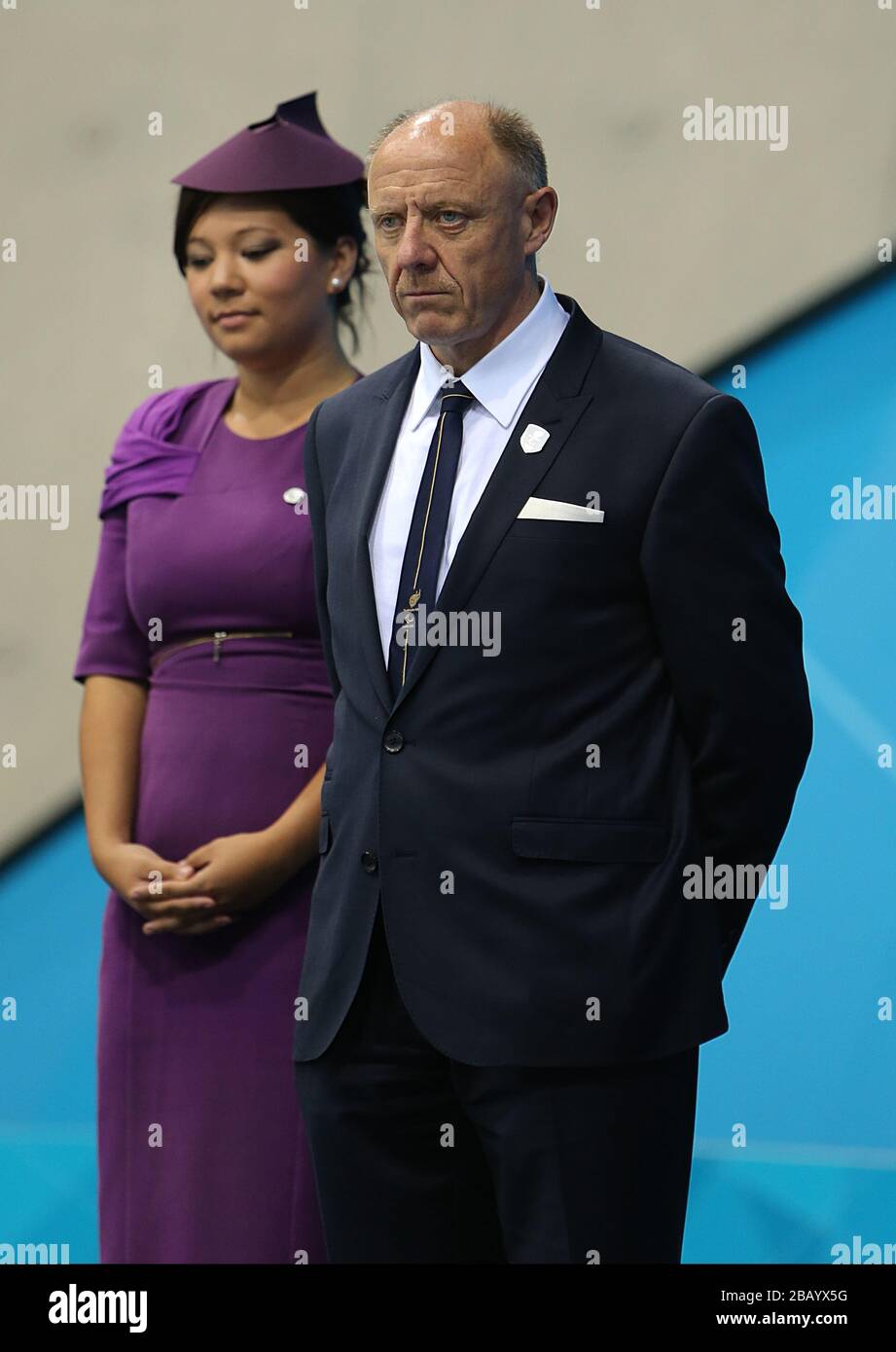 Board Member of LOCOG Tim Reddish at the Aquatic Centre, London Stock ...