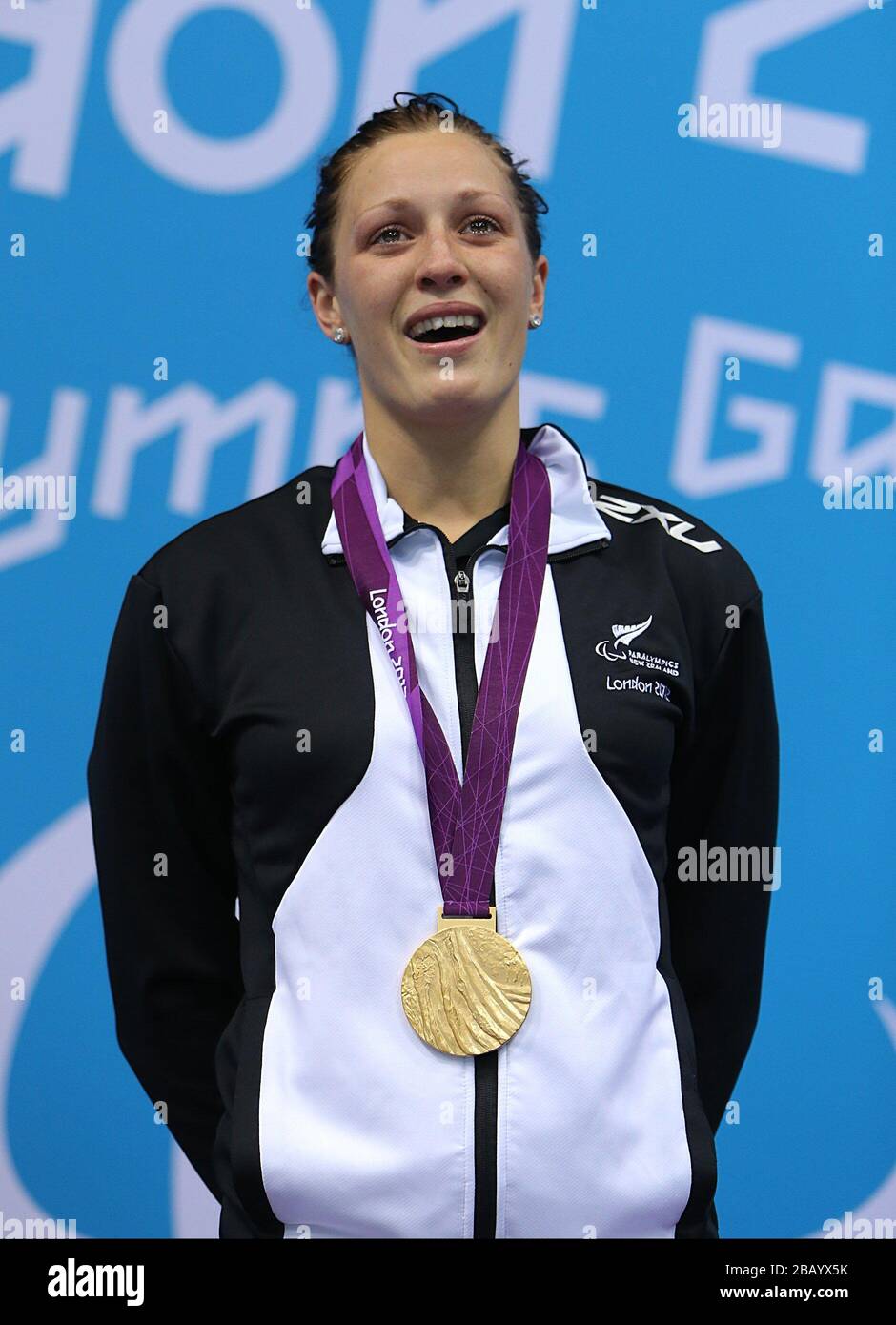 Gold Medalist New Zealand's Sophie Pascoe after the Women's 100m ...