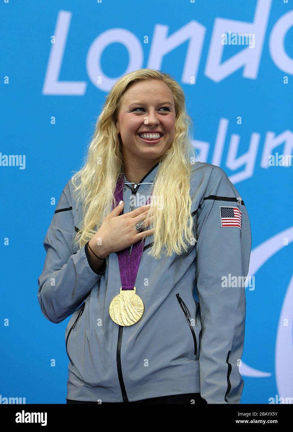 Gold Medalist USA's Jessica Long after the Women's 100m Freestyle - S8 ...