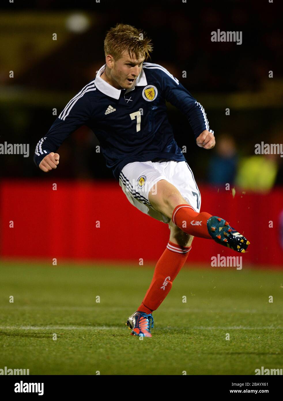 Scotland's Stuart Armstrong scores their first goal Stock Photo - Alamy