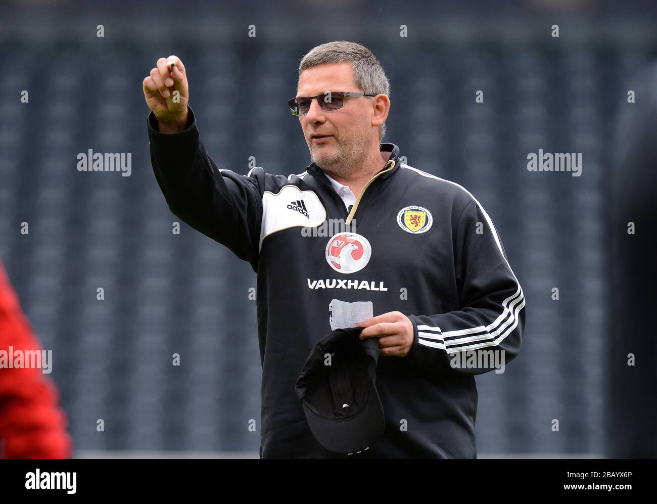 Scotlands manager craig levein during training at hampden park stadium ...