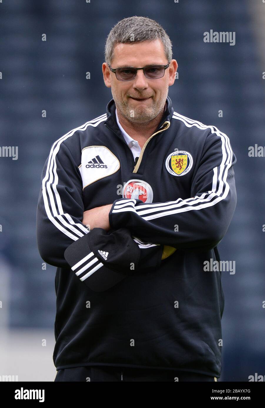 Scotlands manager craig levein during training at hampden park stadium ...