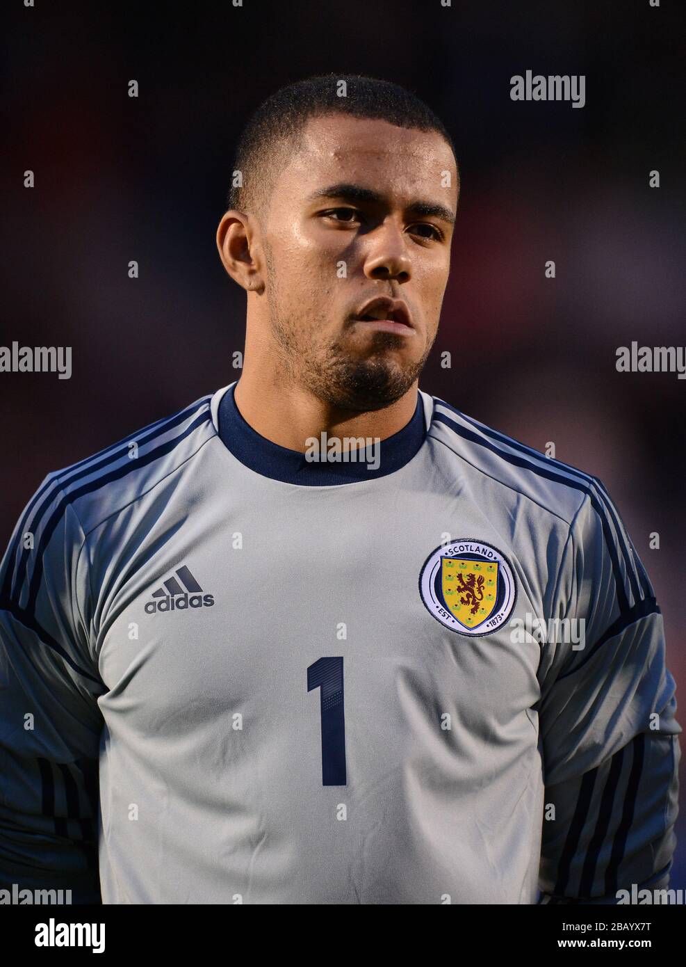 Scotland goalkeeper Jordan Archer Stock Photo - Alamy