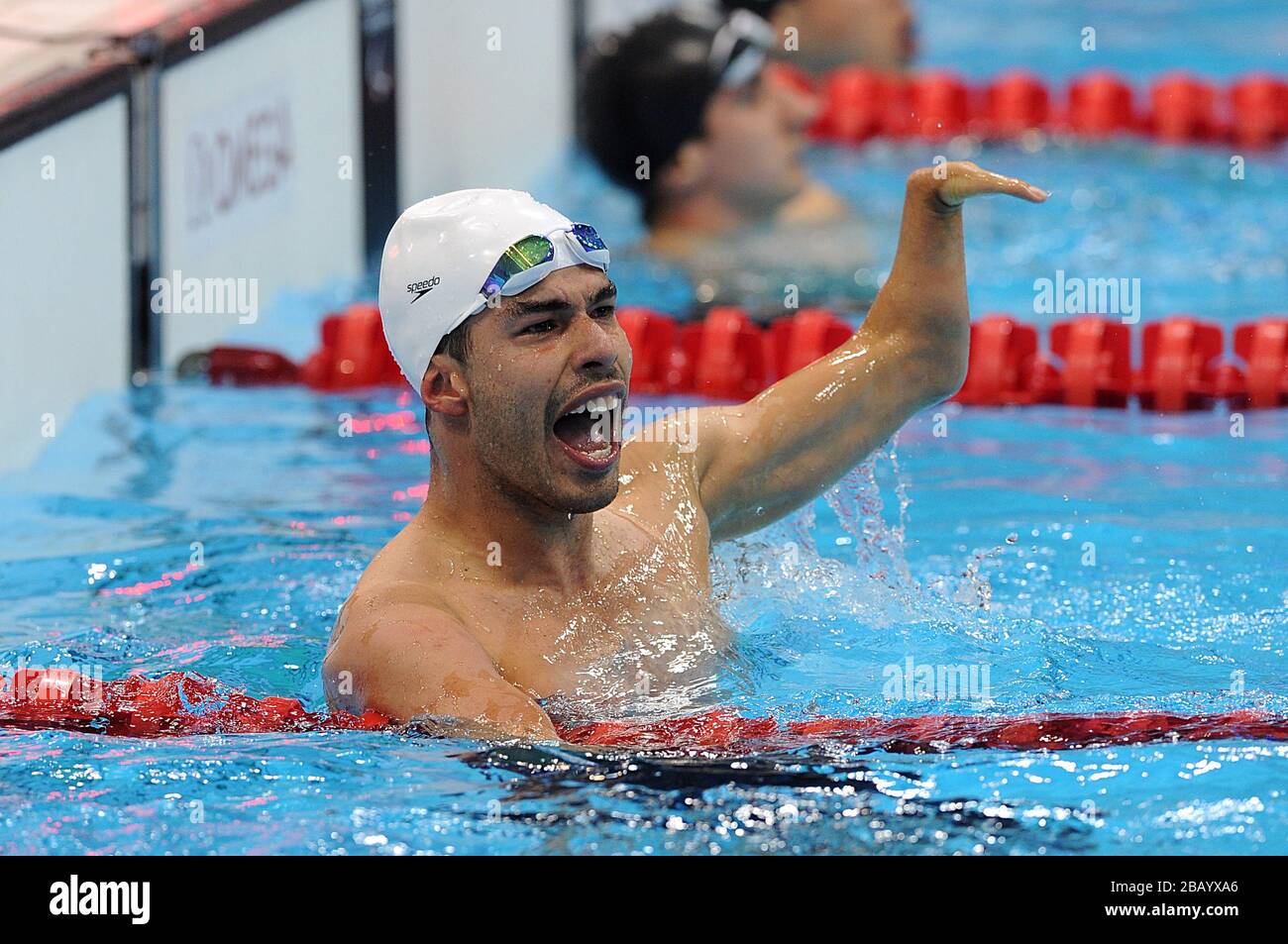 Brazil's Daniel Dias celebrates winning the Men's 50m Butterfly - S5 ...
