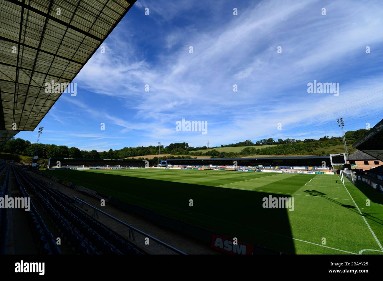 A general view of Adams Park Stock Photo - Alamy
