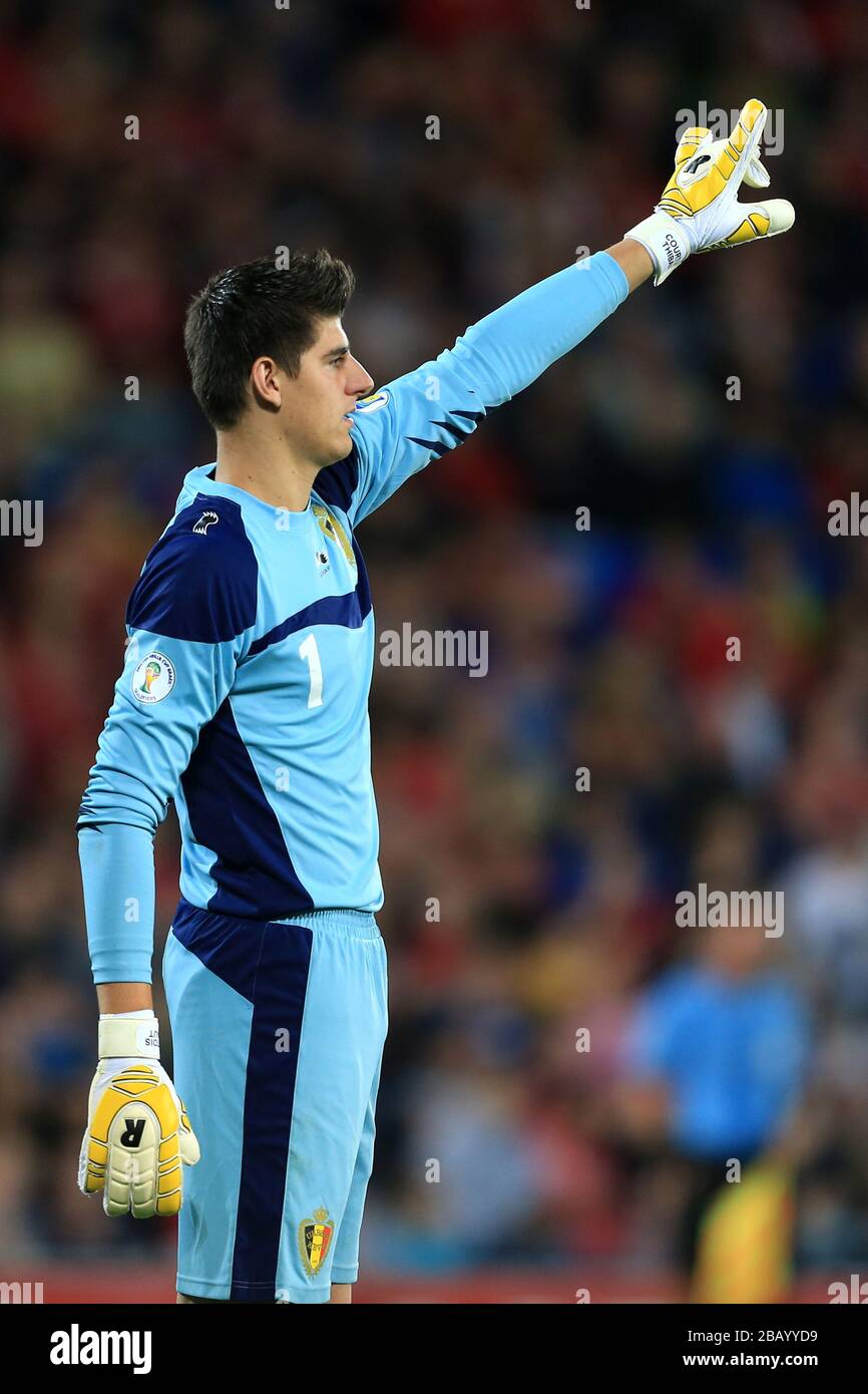 Thibaut Courtois, Belgium goalkeeper Stock Photo - Alamy