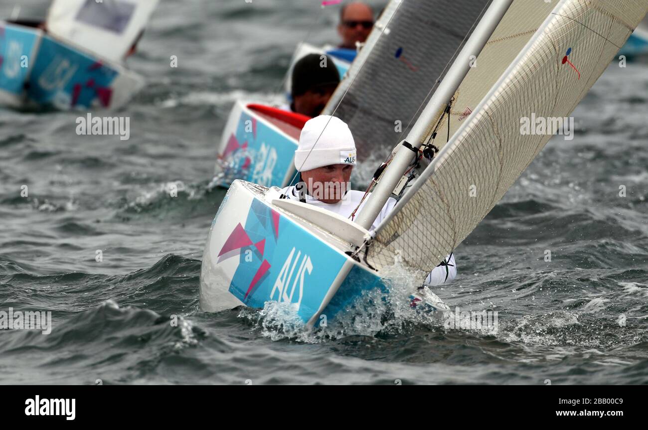 Australia's 2.4 sailor Matthew Bugg during today's competition at the ...