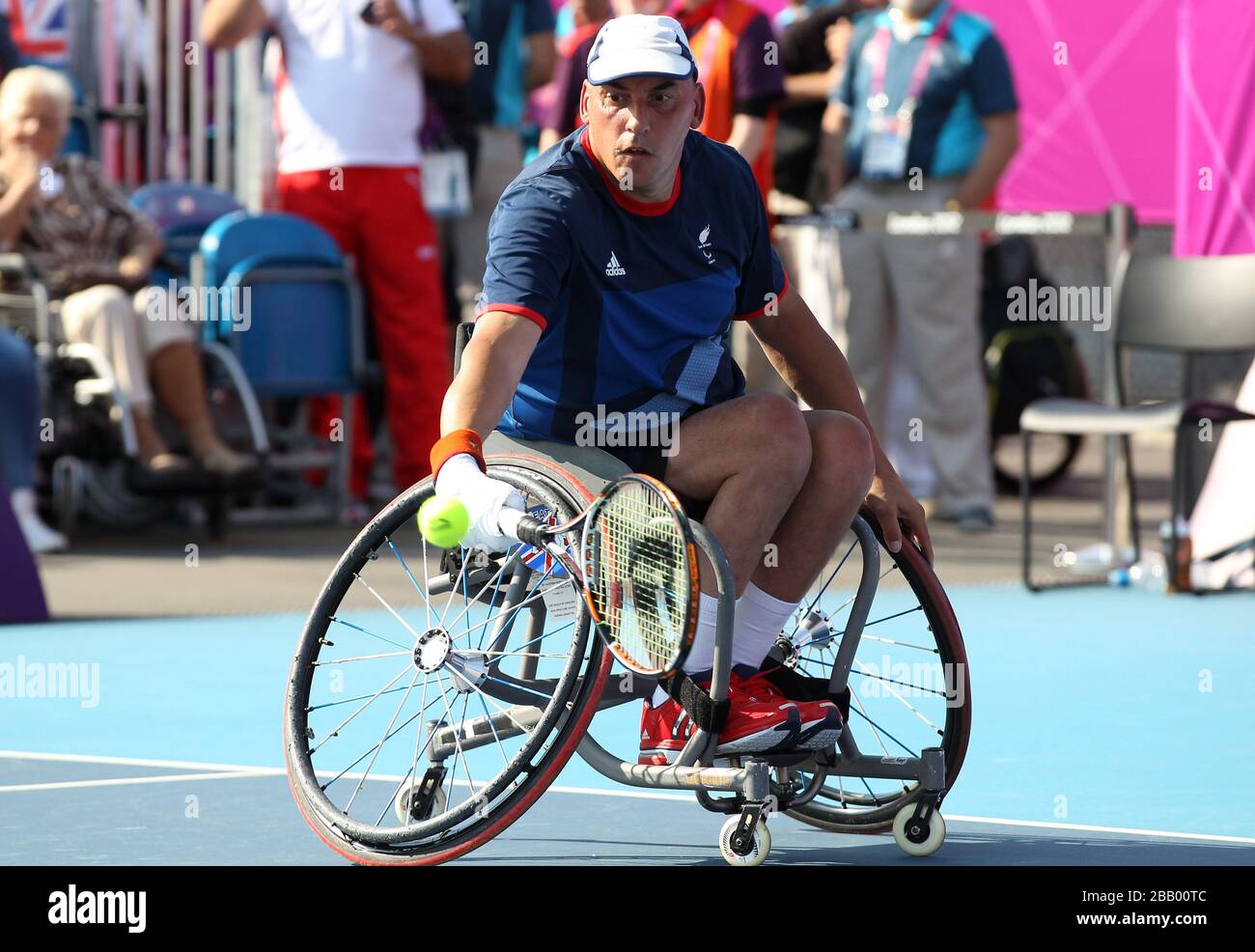 Great Britain's Peter Norfolk during the Men's doubles round of 16 at ...