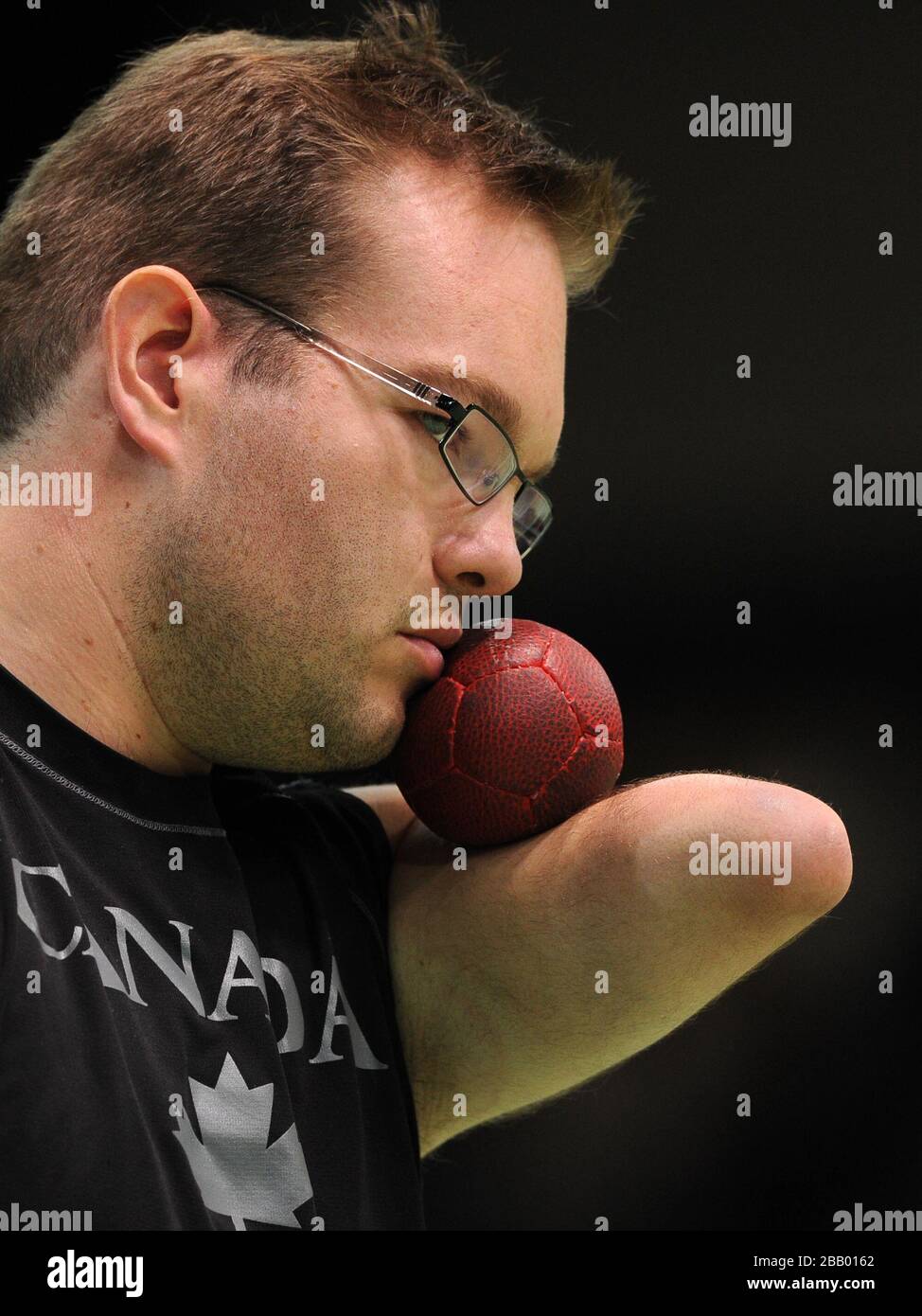 Canada's Josh Vander Vies in action during the Boccia BC3 bronze medal ...