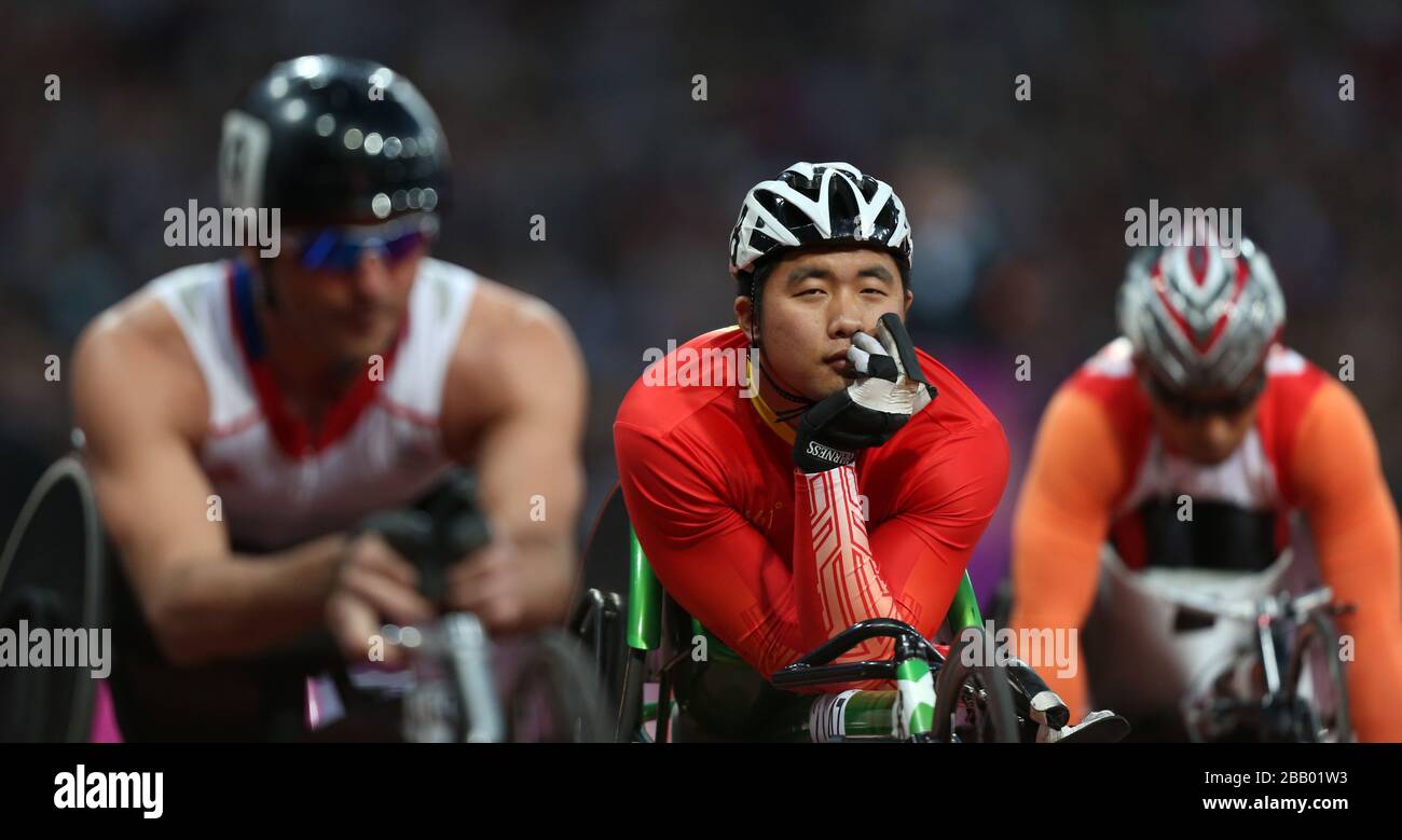 China's Huzhao Li waits for the start of the Men's 800m - T53 Final at ...