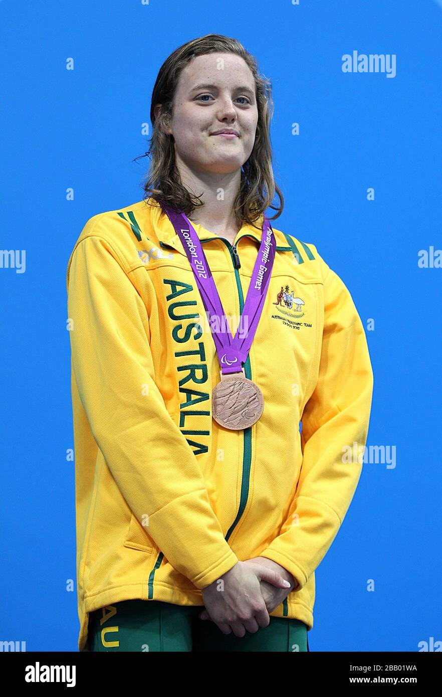 Bronze Medalist Australia's Ellie Cole after the Women's 50m Freestyle ...