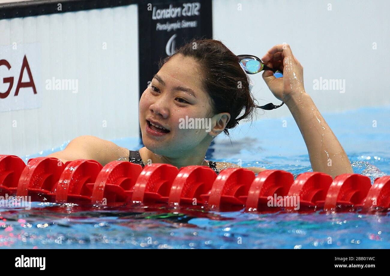 China's Ping Lin after winning Gold in the Women's 50m Freestyle - S9 ...