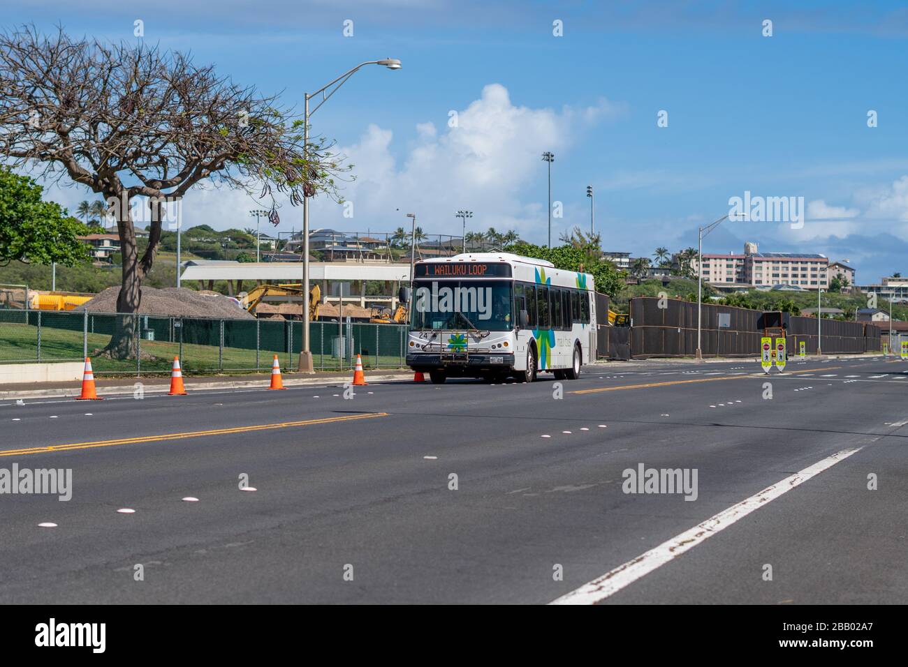 Maui Bus in Maui, Hawaii during Covid-19 Pandemic Stock Photo - Alamy