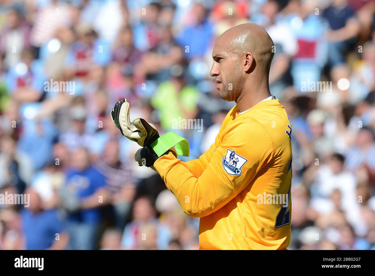 Tim Howard, Everton goalkeeper Stock Photo - Alamy