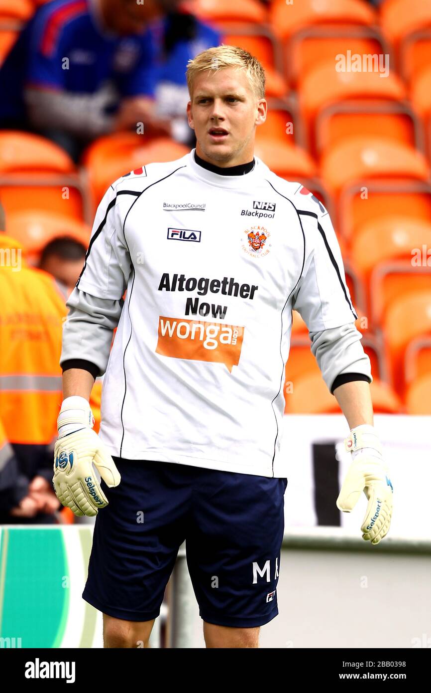 Mark Halstead, Blackpool goalkeeper Stock Photo - Alamy
