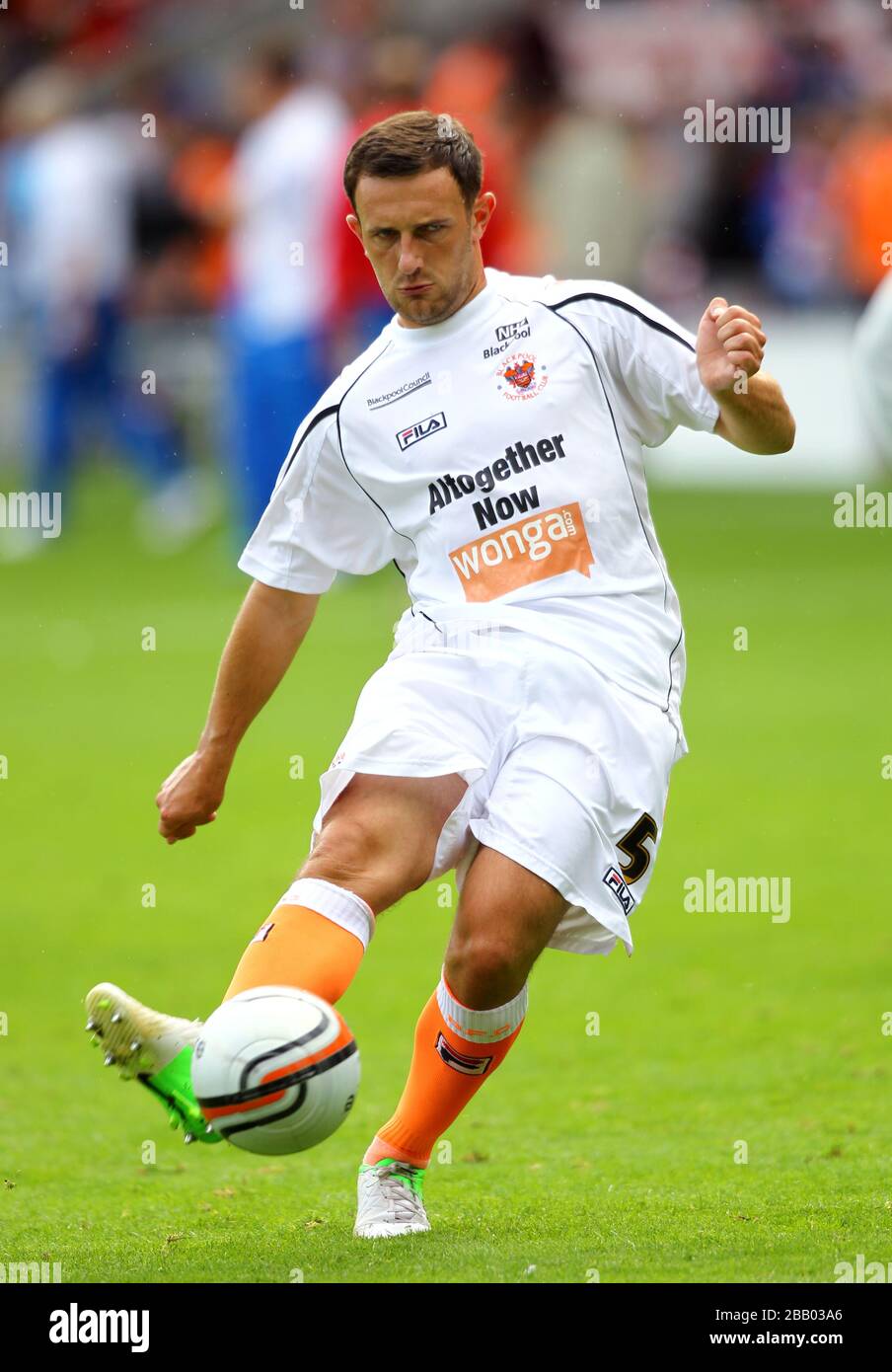 Neal Eardley, Blackpool Stock Photo - Alamy