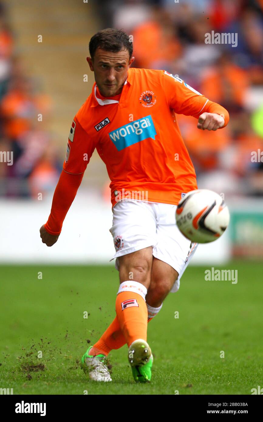 Neal Eardley, Blackpool Stock Photo - Alamy
