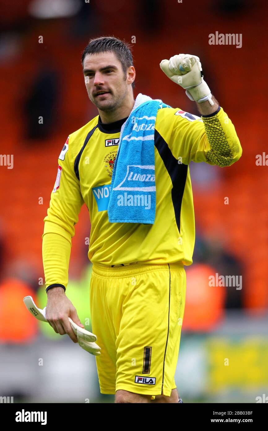 Matthew Gilks, Blackpool goalkeeper Stock Photo - Alamy