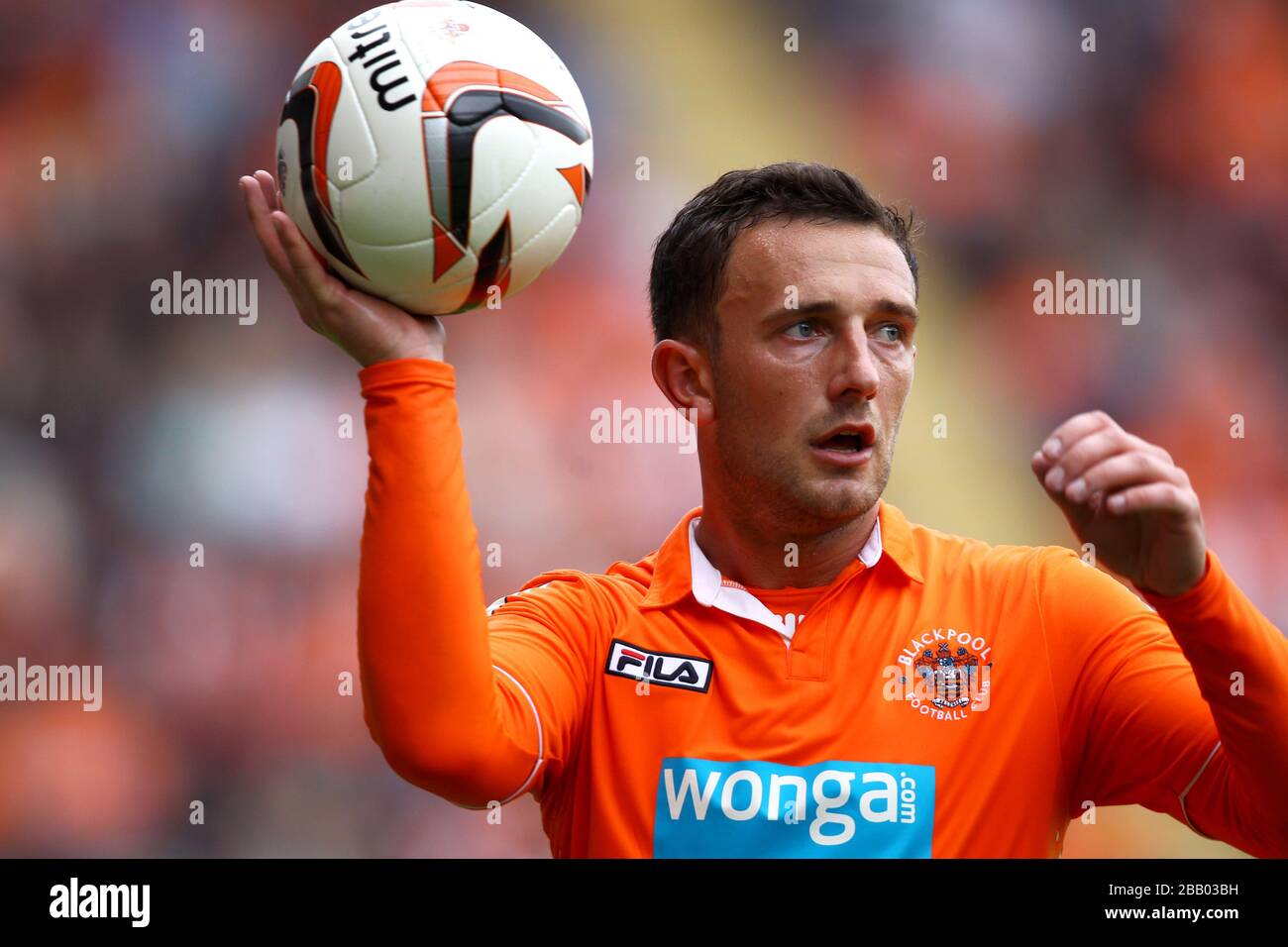 Neal Eardley, Blackpool Stock Photo - Alamy