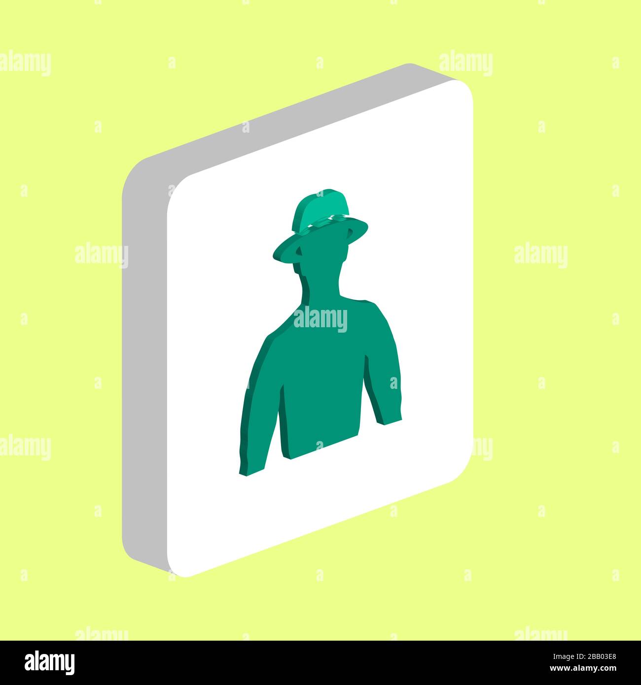 Cowboy hat isometric icon Stock Vector Images - Alamy