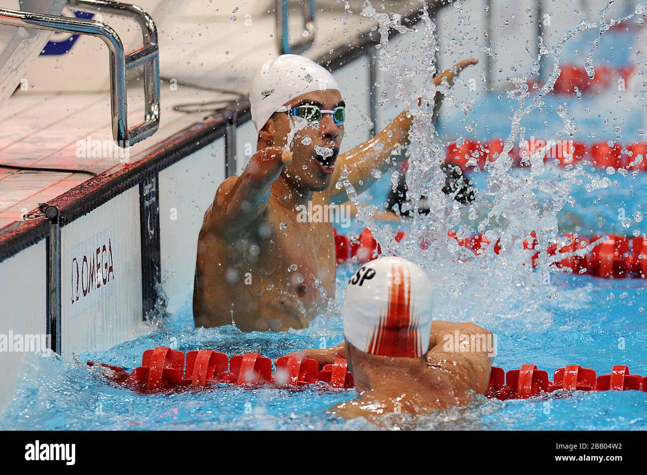 Brazil's Daniel Dias celebrates after winning gold in the Men's 50m ...
