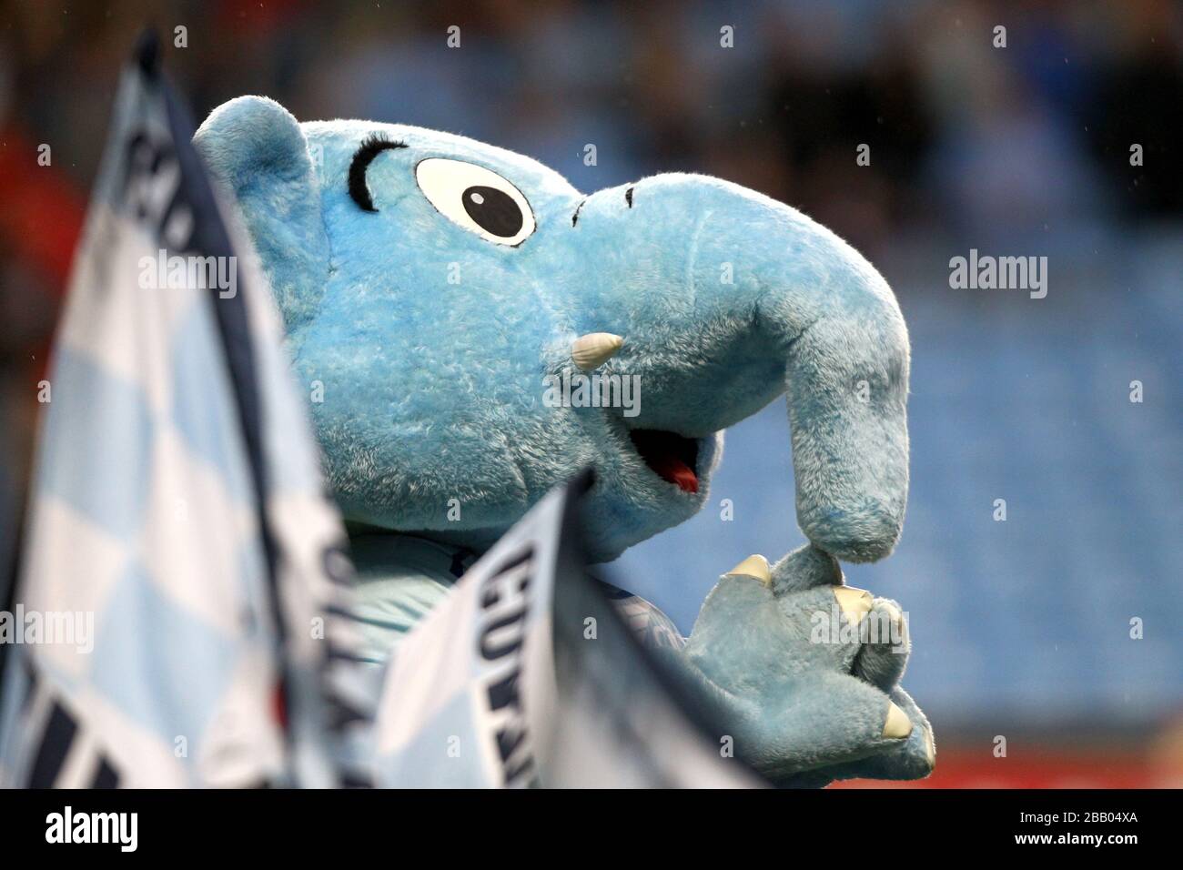 Coventry City mascot Sky Blue Sam Stock Photo - Alamy
