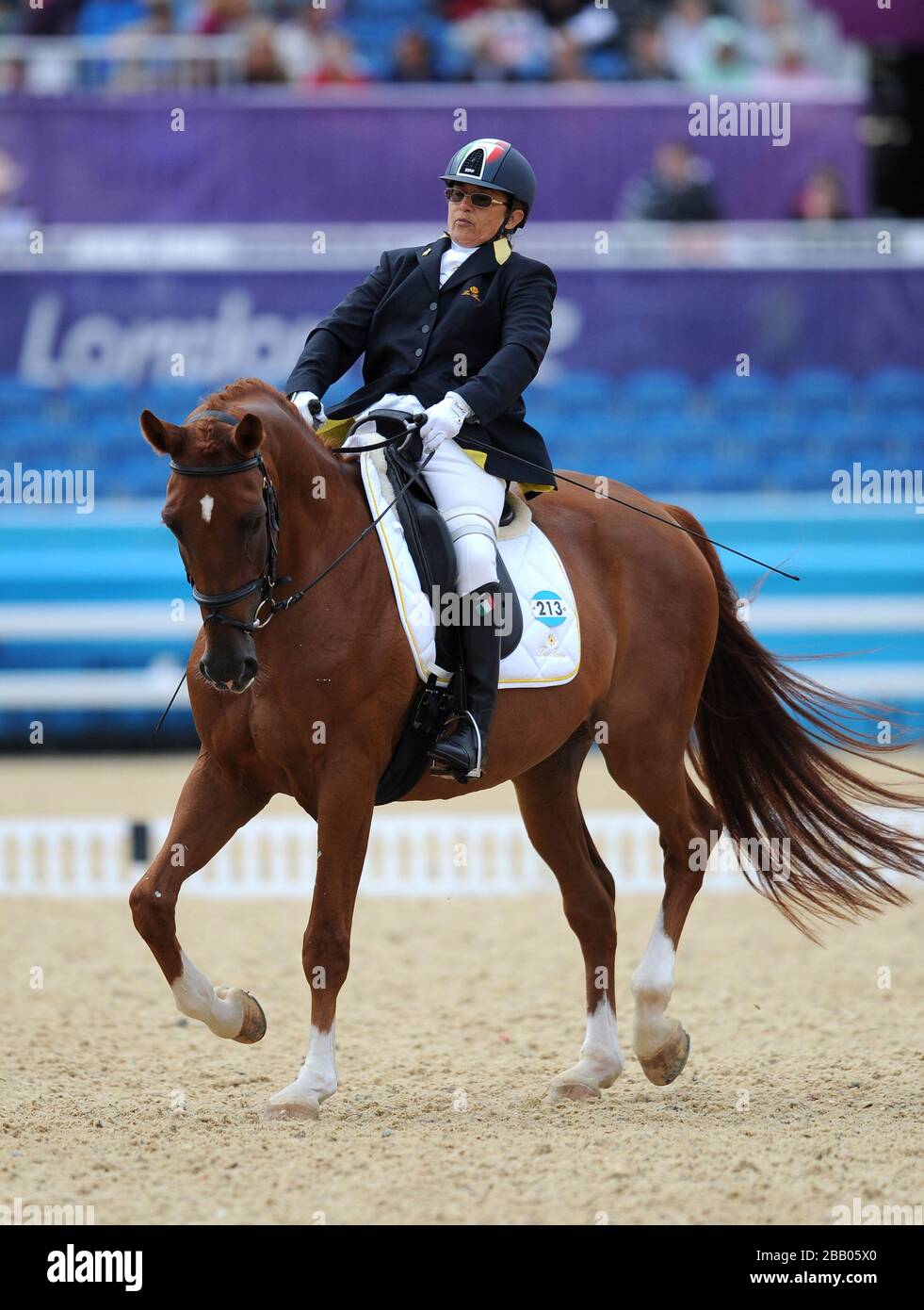 Italy's Silvia Veratti riding Zadok in the Dressage Individual ...
