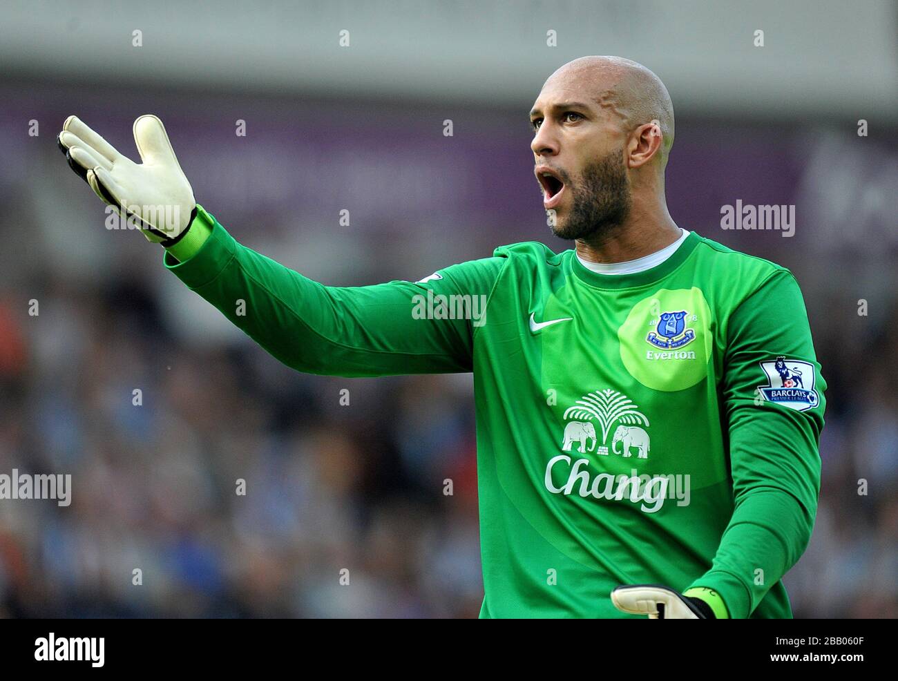Tim Howard, Everton goalkeeper Stock Photo - Alamy