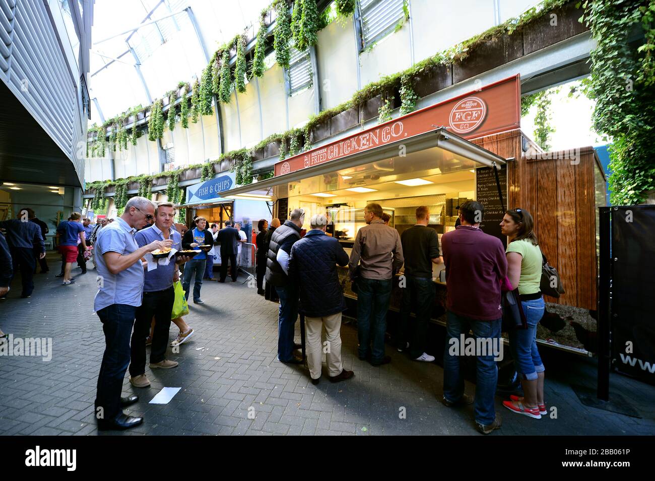 A general view of the Southern Fried Chicken Co. stand at the Kia Oval ...