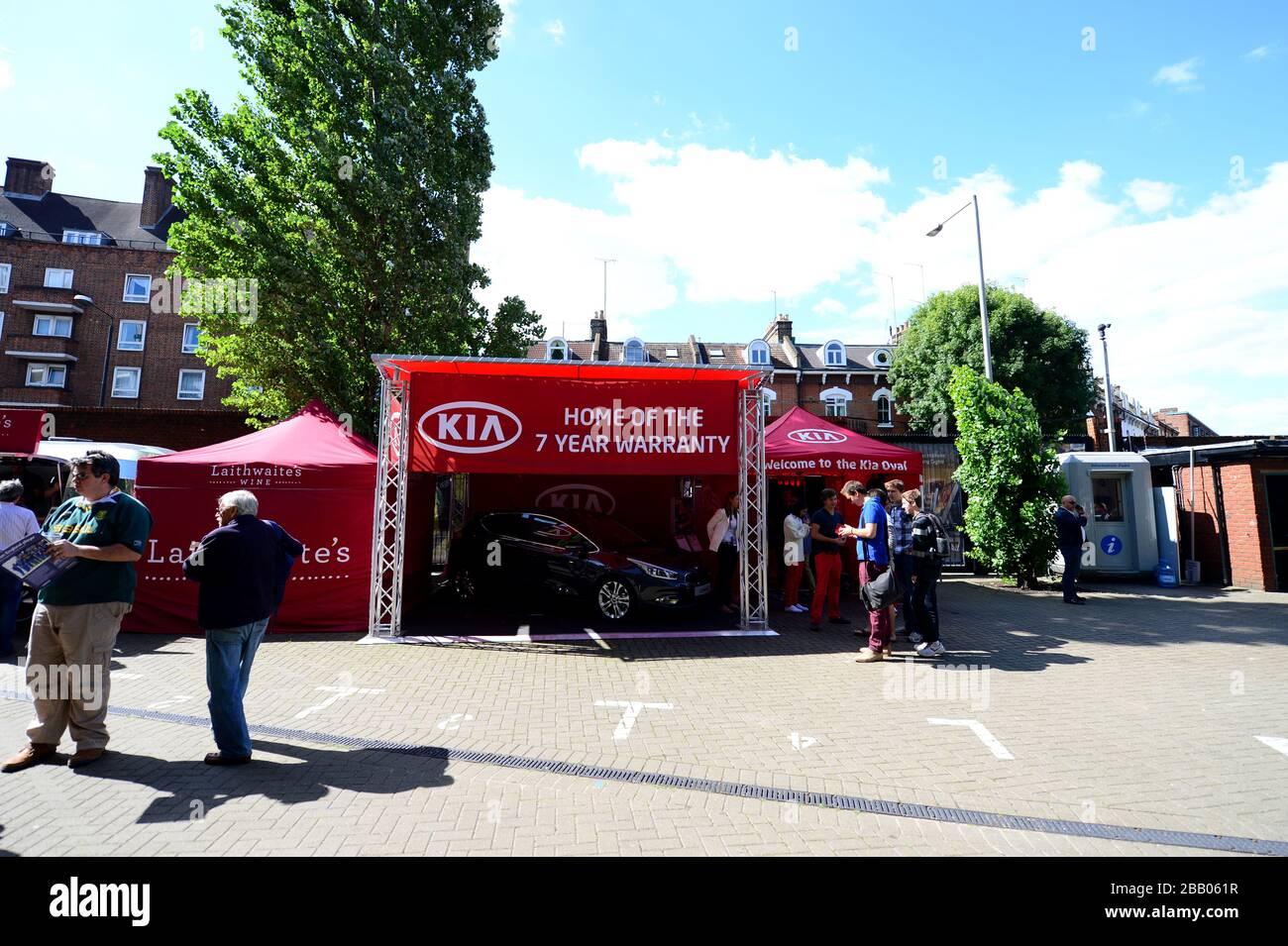 A general view of the Kia stand at the Kia Oval Stock Photo - Alamy