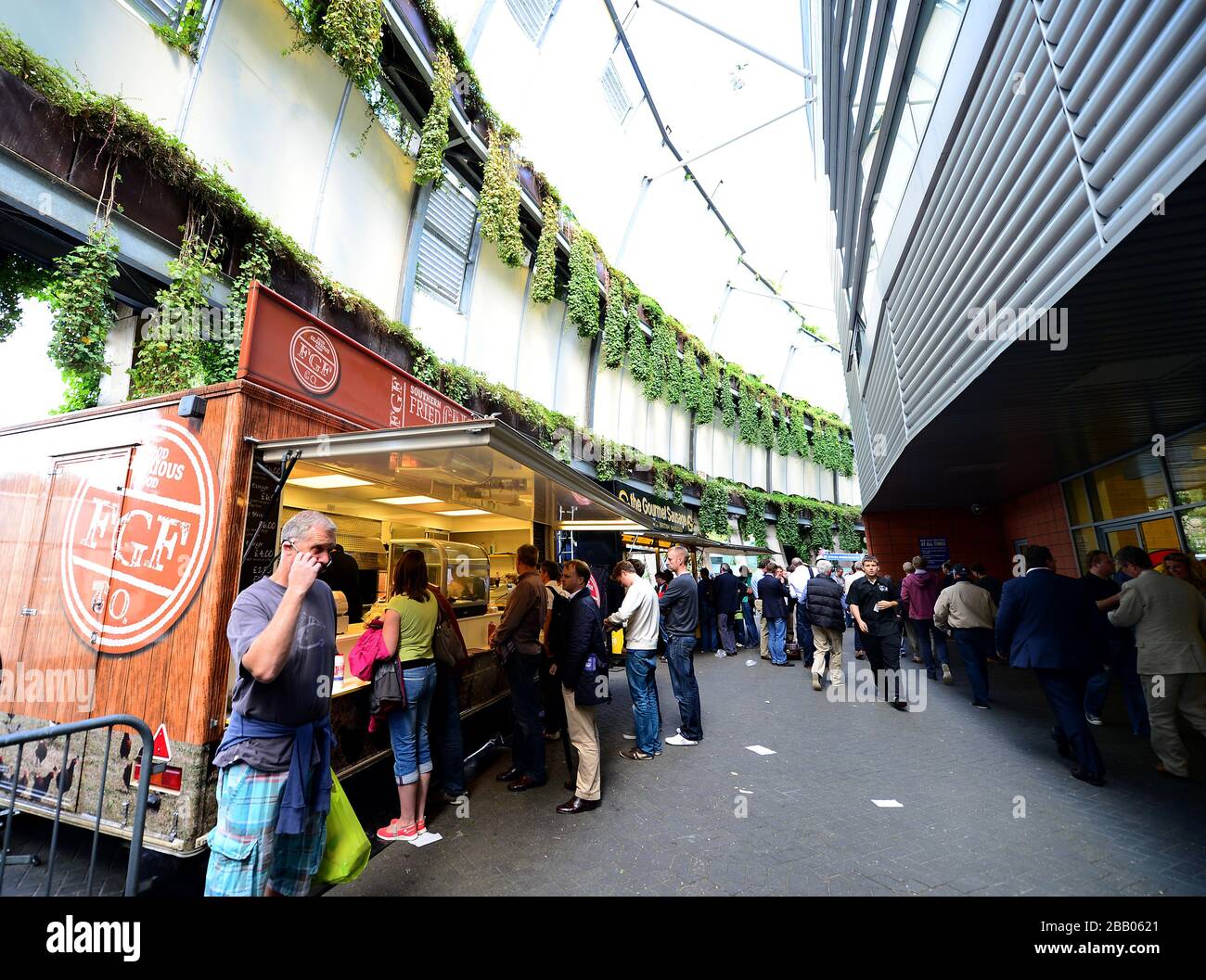 A general view of the Southern Fried Chicken Co. stand at the Kia Oval ...