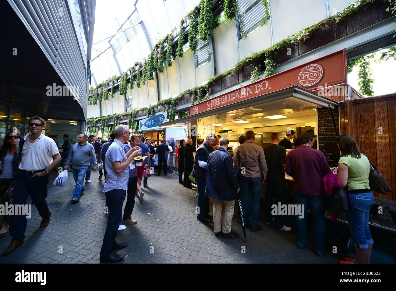 A general view of the Southern Fried Chicken Co. stand at the Kia Oval ...