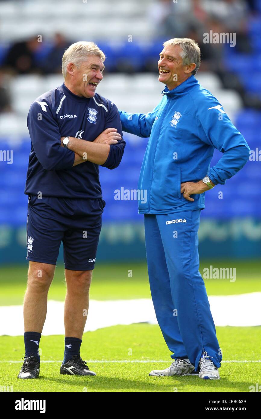 Birmingham City First team coach Derek Fazackerley (left) and Kit ...