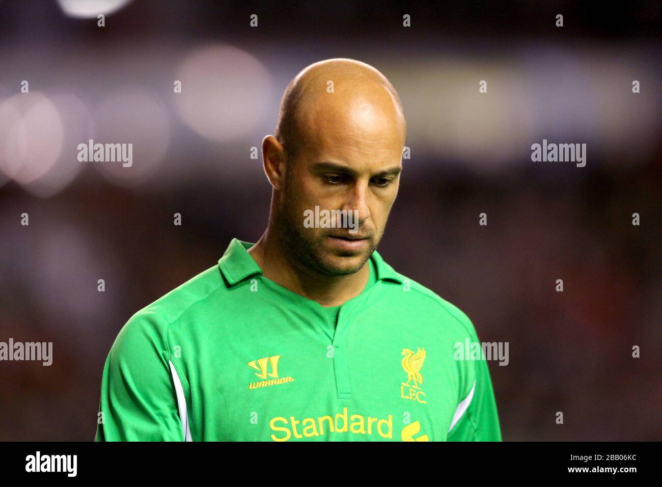 Jose Reina, Liverpool goalkeeper Stock Photo - Alamy