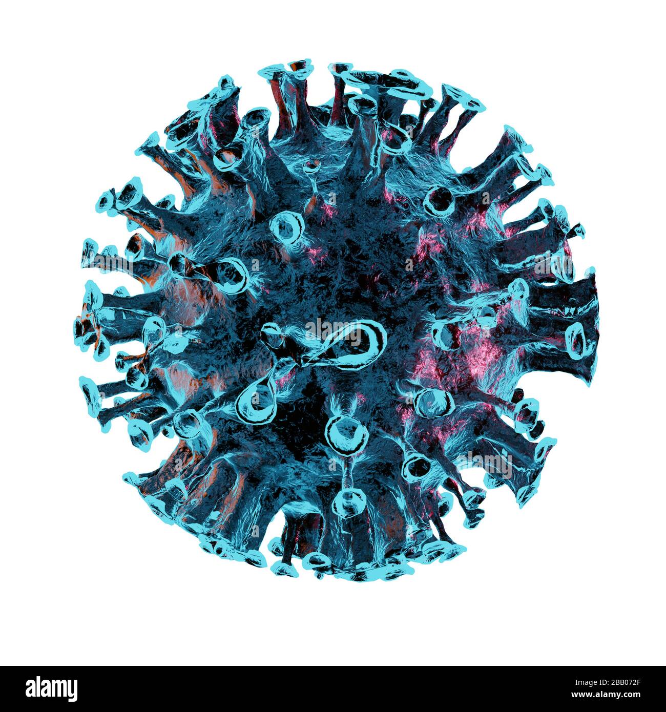 Illustration of corona viruses, covid-19 on isolated on white ...