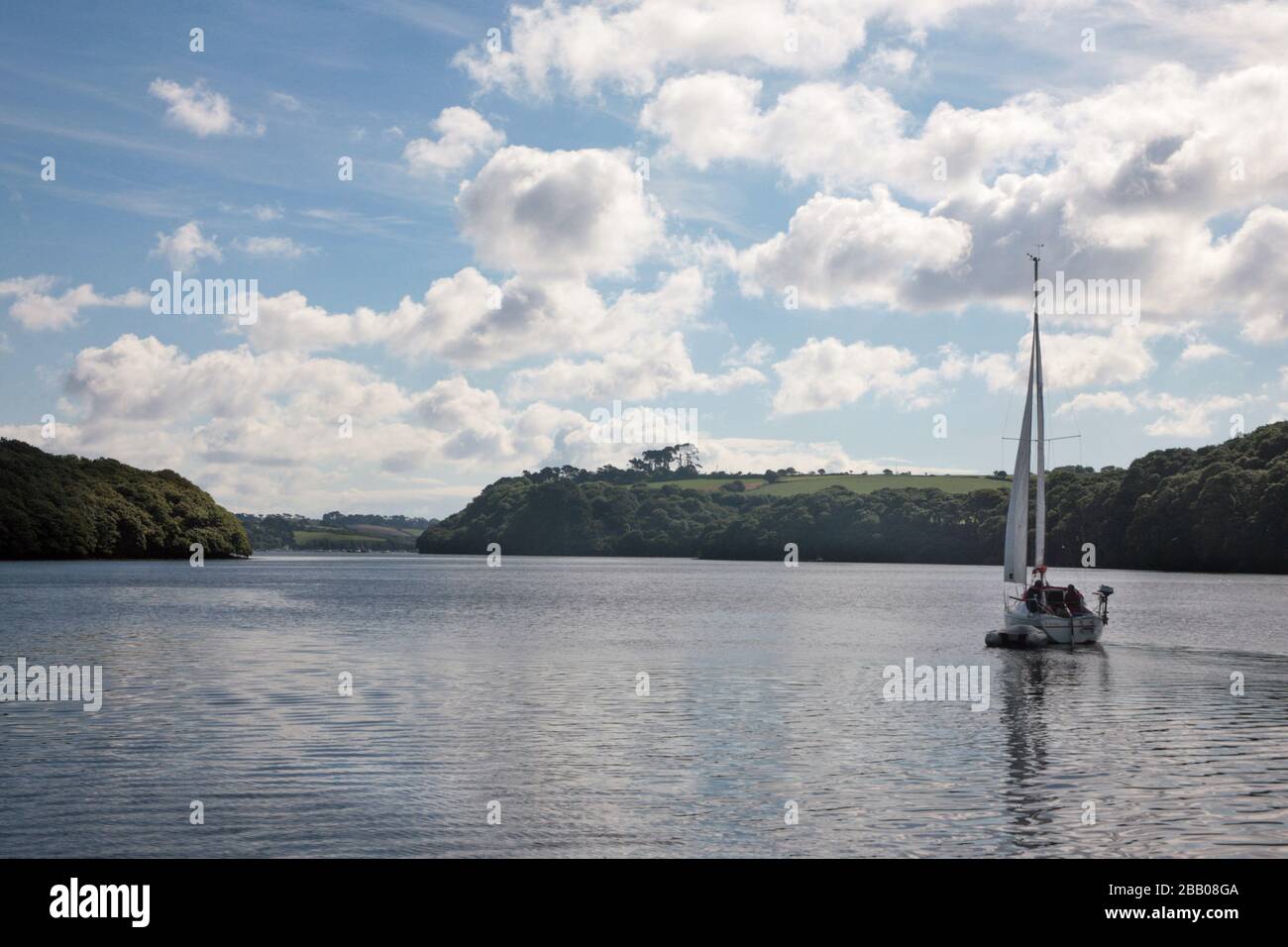 A quiet reach of the Helford River between Tremayne Quay and Groyne ...